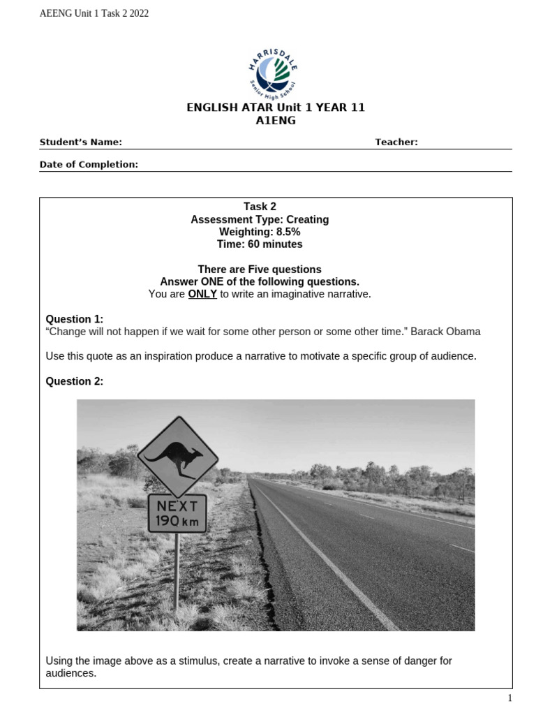 AEENG Unit 1 Task 2 | PDF | Psychology | Cognitive Psychology