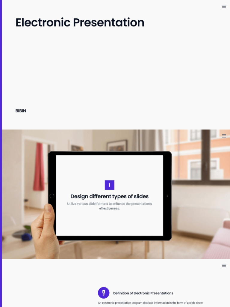 Electronic Presentation Pdf