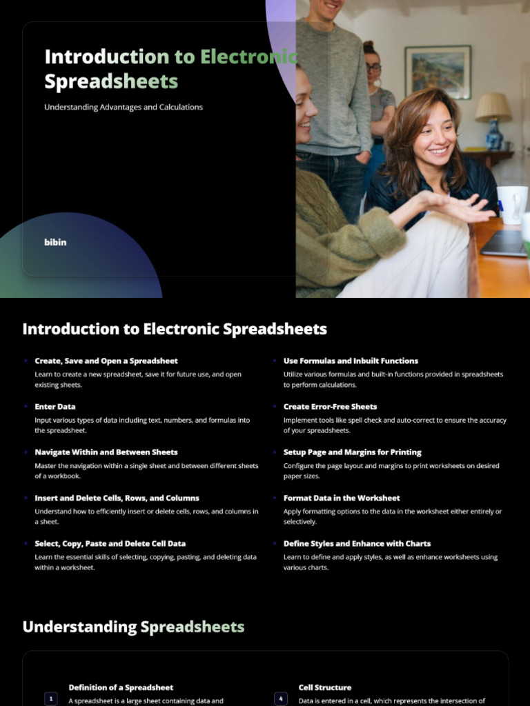 Electronic Spreadsheets | PDF