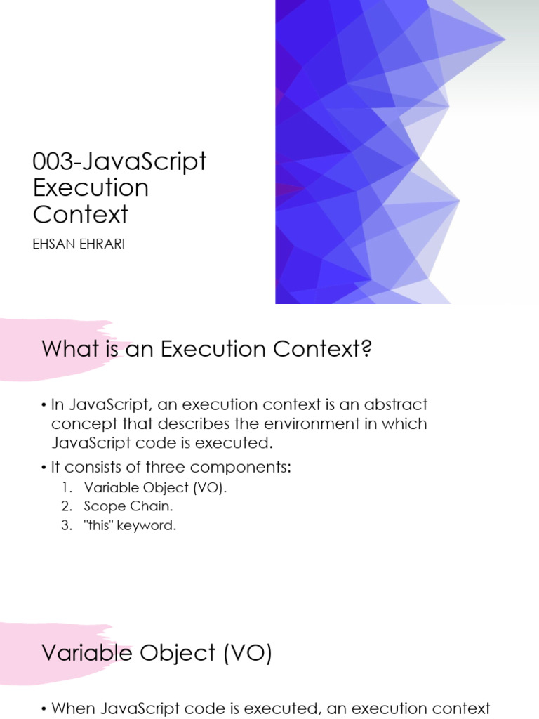003-JavaScript Execution Context | PDF | Computers 003-JavaScript Execution Context | PDF | Computers