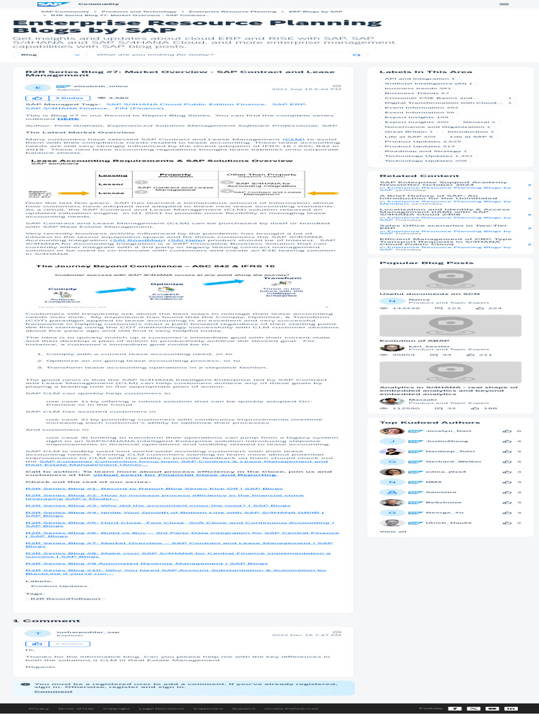 R2R Series Blog #7 - Market Overview - SAP Contract... - SAP Community ...