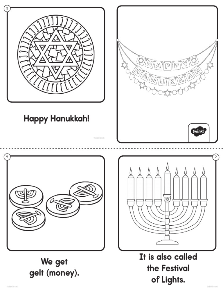 BW Hanukkah Emergent Reader | PDF