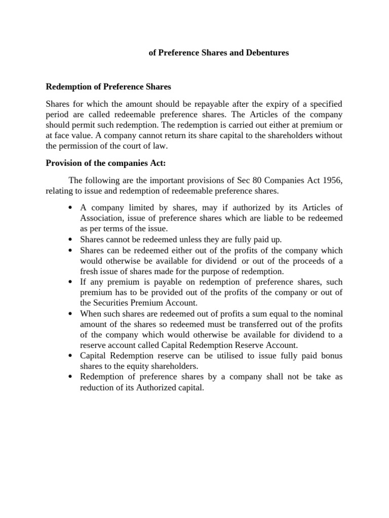 Module 3 Redemption Pdf Equity Finance Dividend