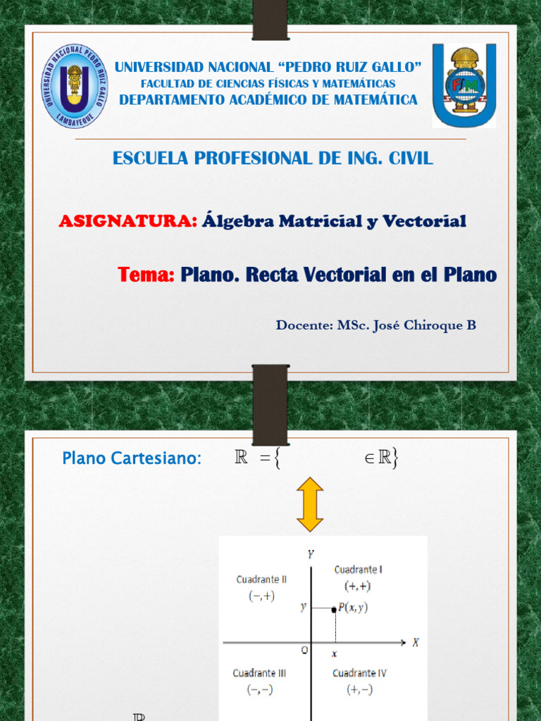 Rectas Vectoriales en El Plano | PDF | Línea (geometría) | Vector ...