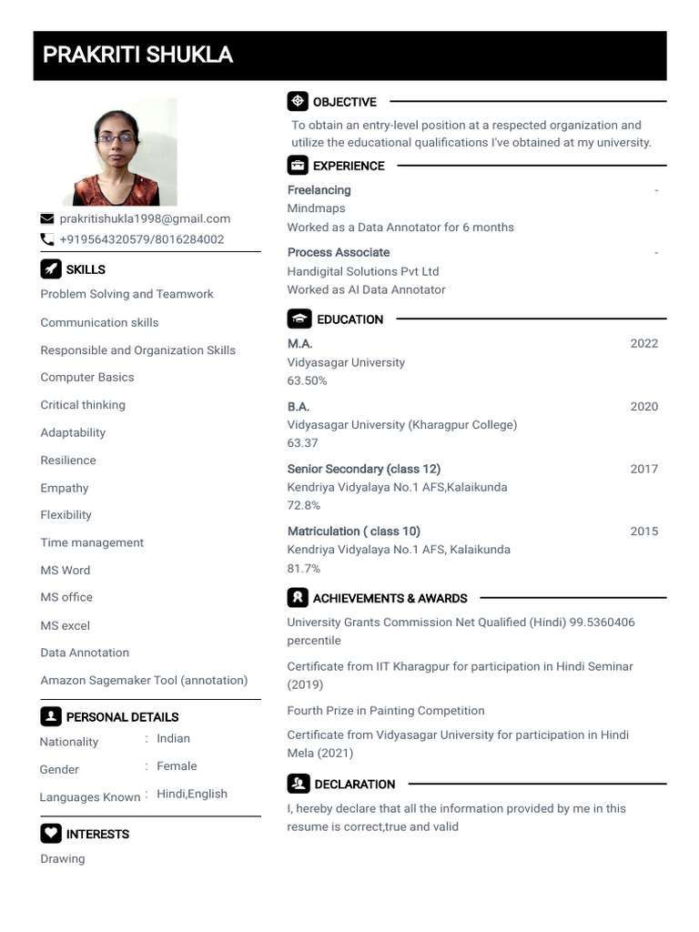Prakriti CV Data Annotation | PDF