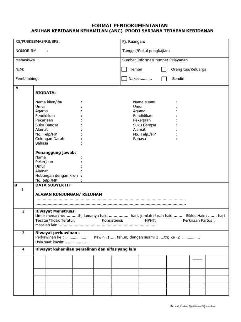 Form Anc Sarjana Terapan | PDF