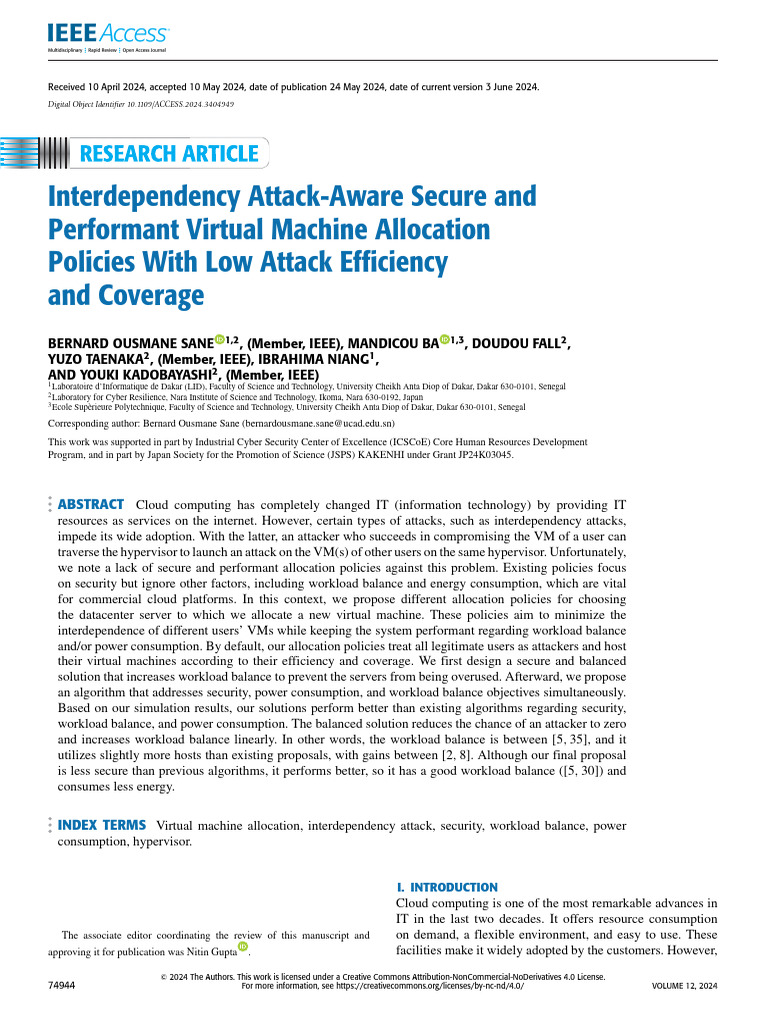 Interdependency Attack-Aware Secure and Performant Virtual Machine ... Interdependency Attack-Aware Secure and Performant Virtual Machine ...