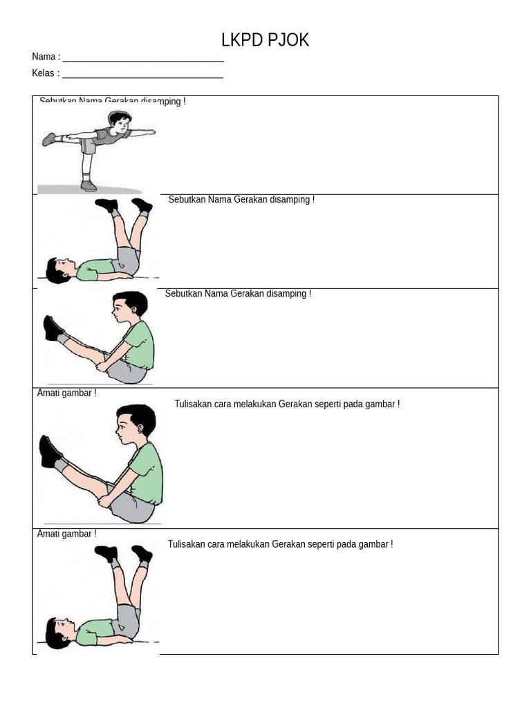LKPD Pjok | PDF | Seni & Disiplin Bahasa