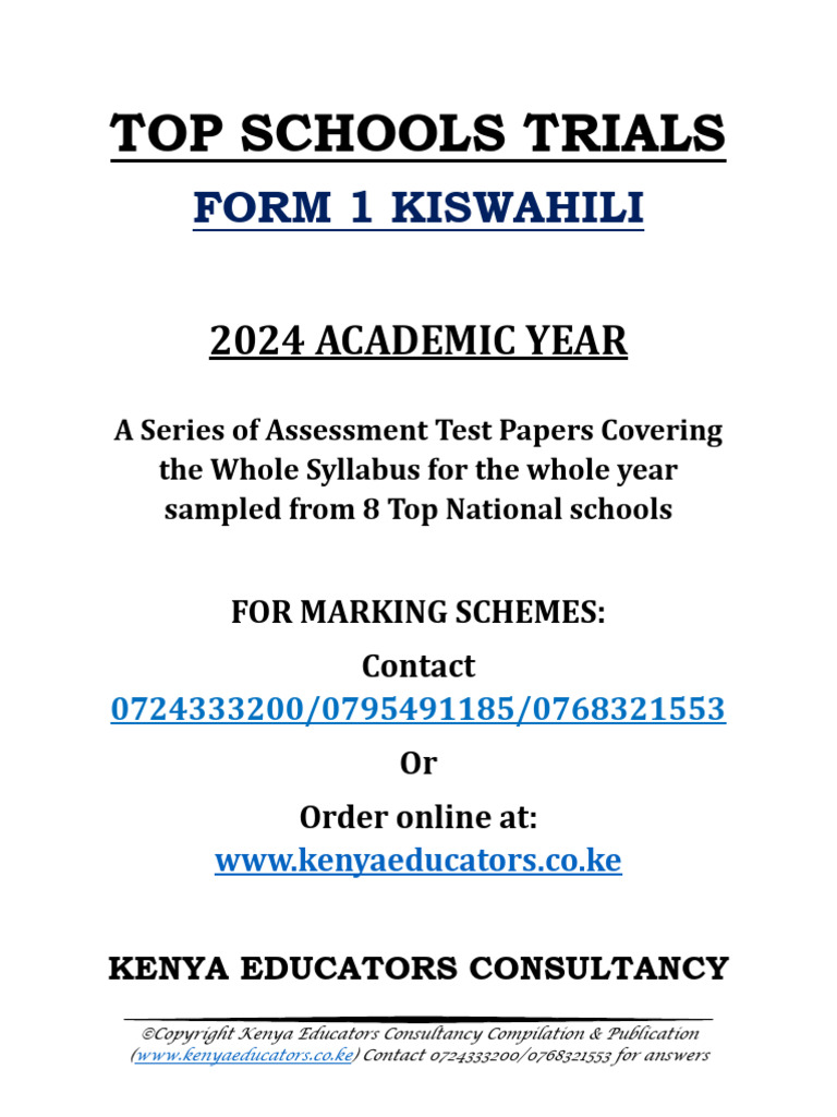 f1 Kisw Et3 National Schools Trials | PDF