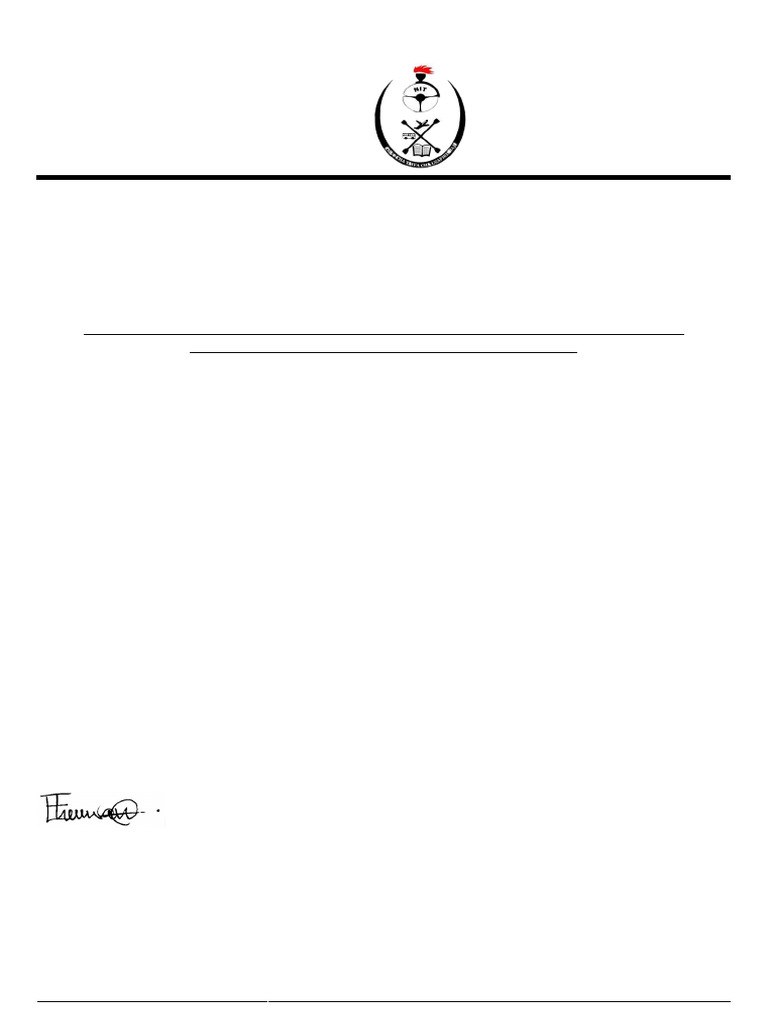 NIT Admission Letter 2024/2025 | PDF