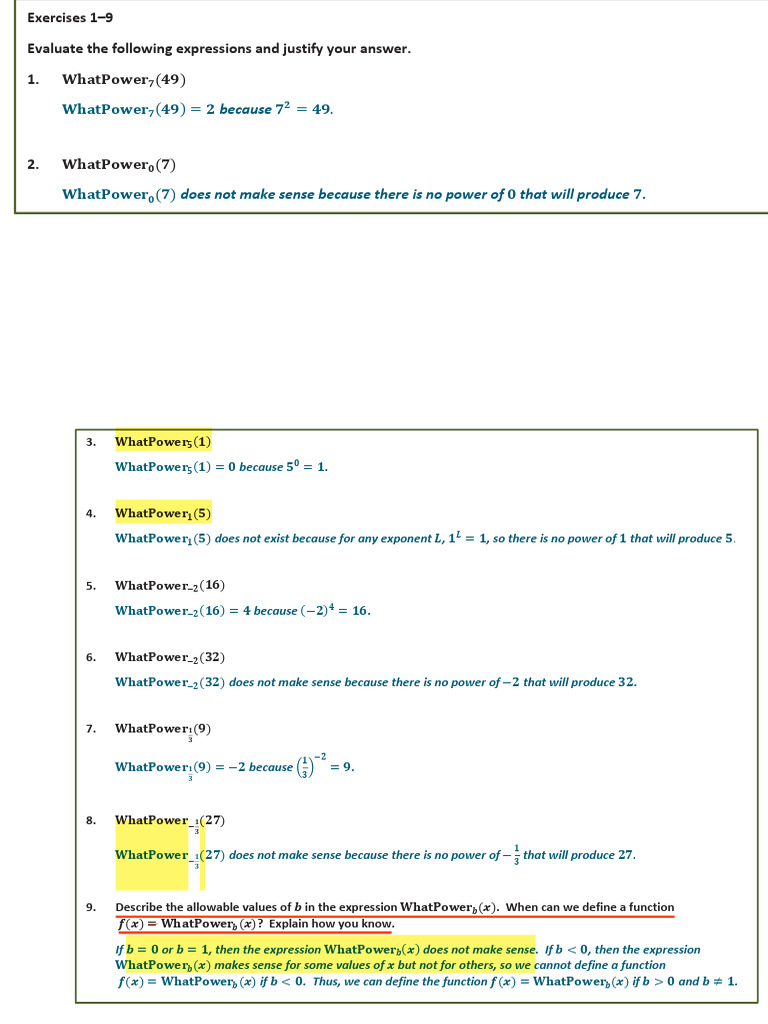 Logarithm Evaluation Exercises | PDF | Complex Analysis | Combinatorics
