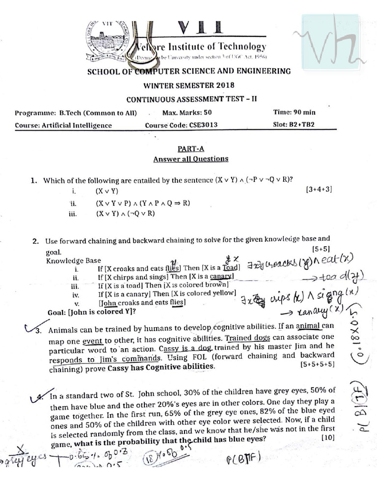 2 Artificial Intelligence Cse3013 B2 | PDF