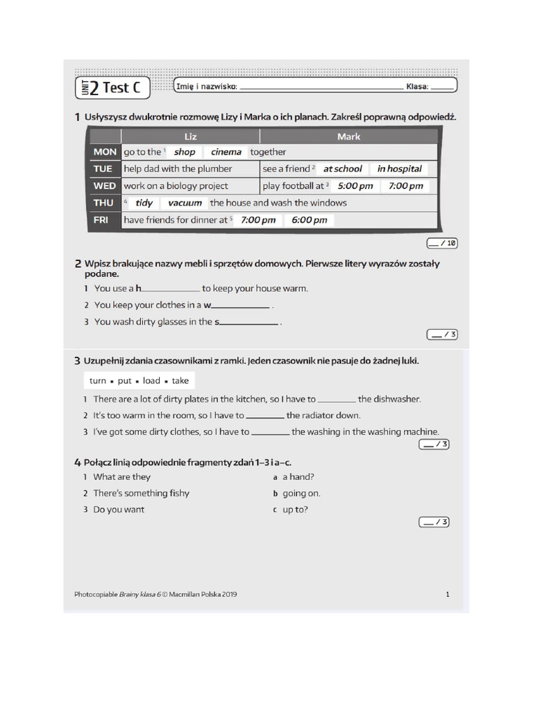 Unit 2 Test C | PDF