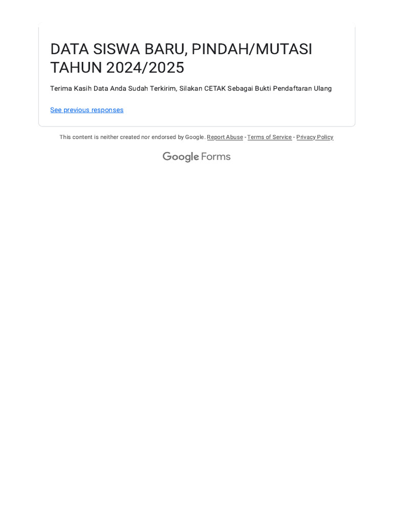 Data Siswa Baru Pindah Mutasi Tahun 2024 2025 Pdf