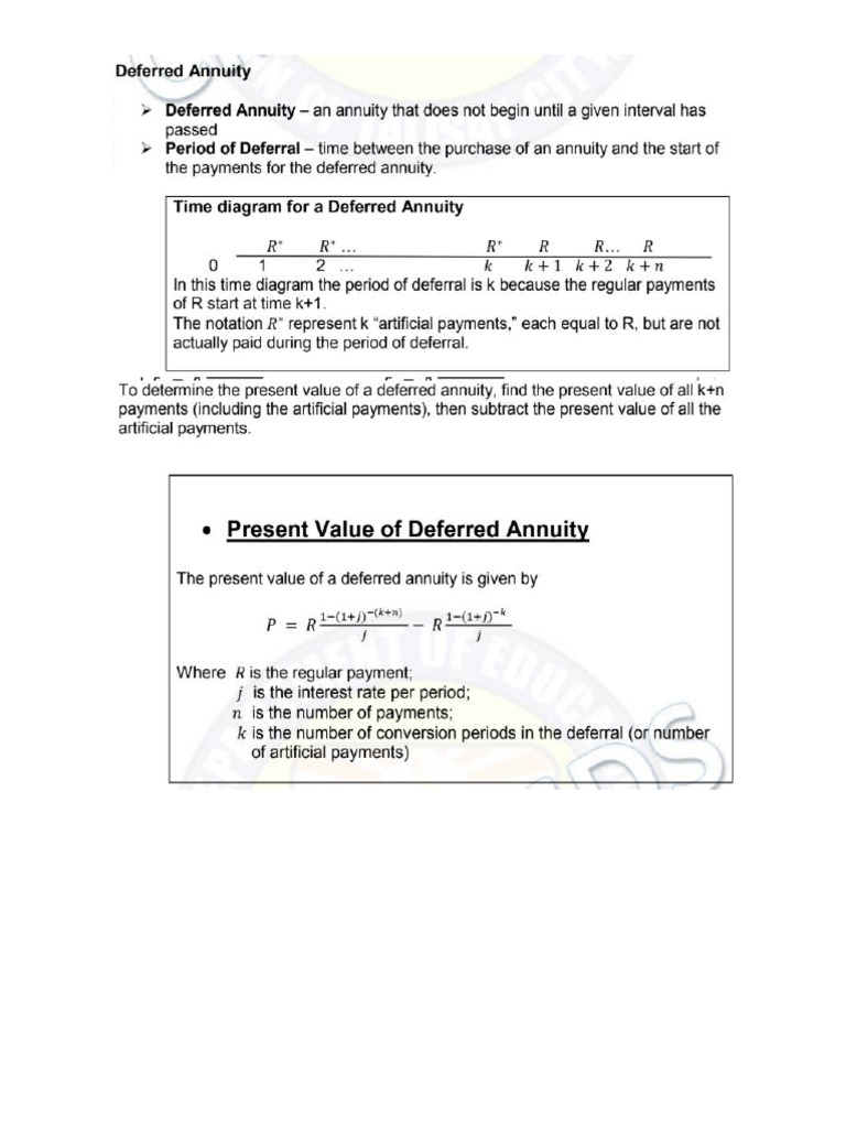 General Annuity Notes | PDF