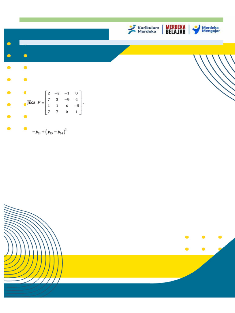 LAMPIRAN Modul Matriks | PDF