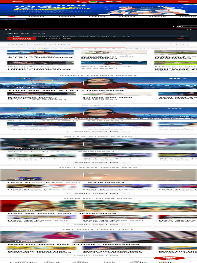 Xem Truyền Hình Trực Tuyến, TV Online VTV1, Video Trên VTV1 Đã Phát Sóng VTV - VN | PDF