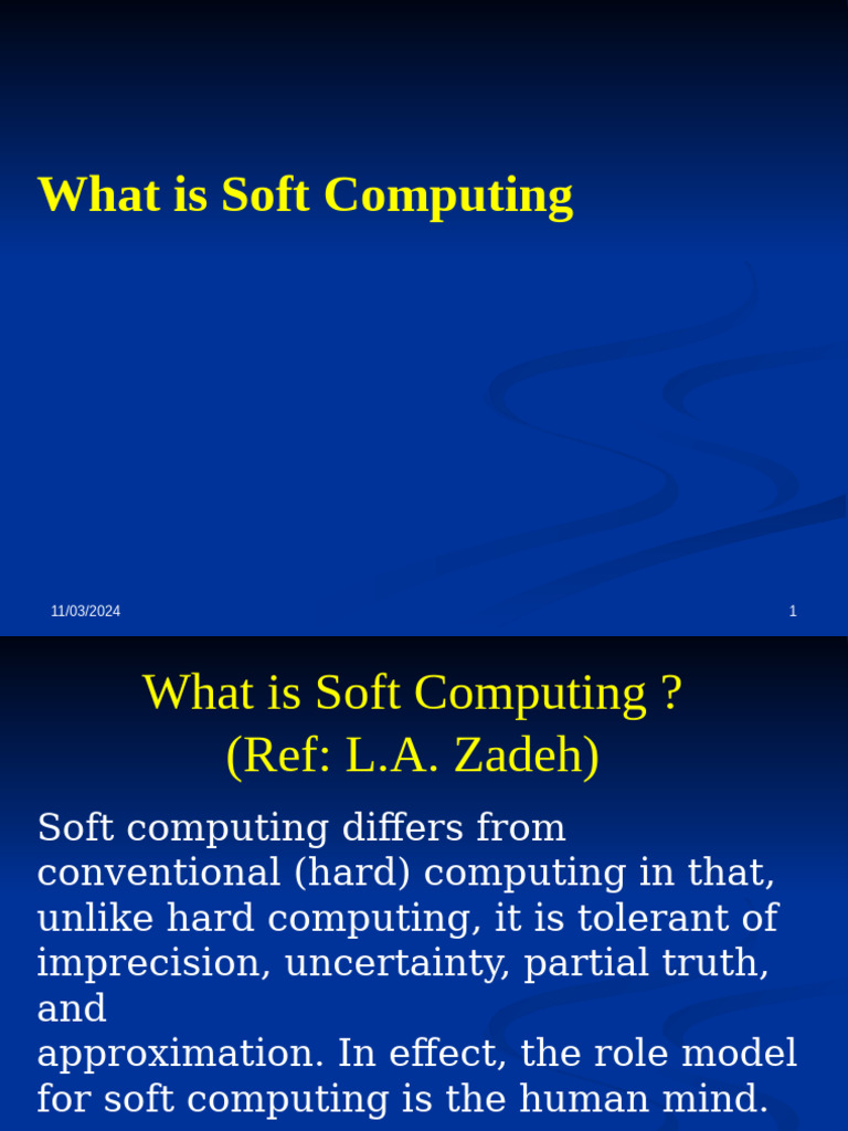 Soft Computing | PDF | Artificial Intelligence | Intelligence (AI) & Semantics