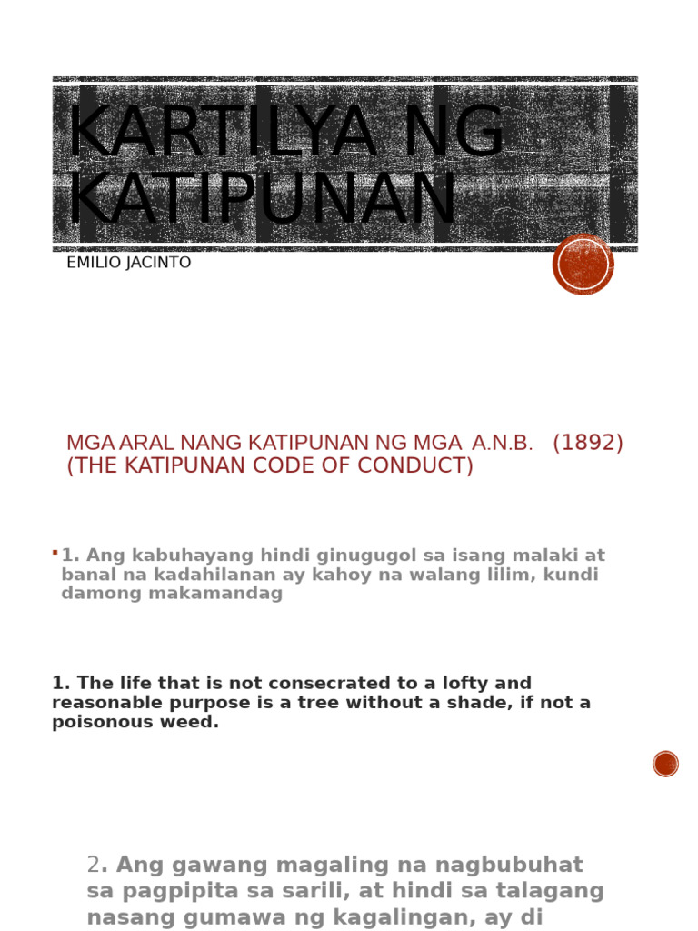 Kartilya NG Katipunan | PDF