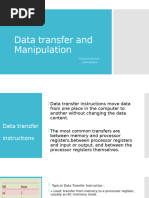 Data Transfer in Computer Architecture | PDF