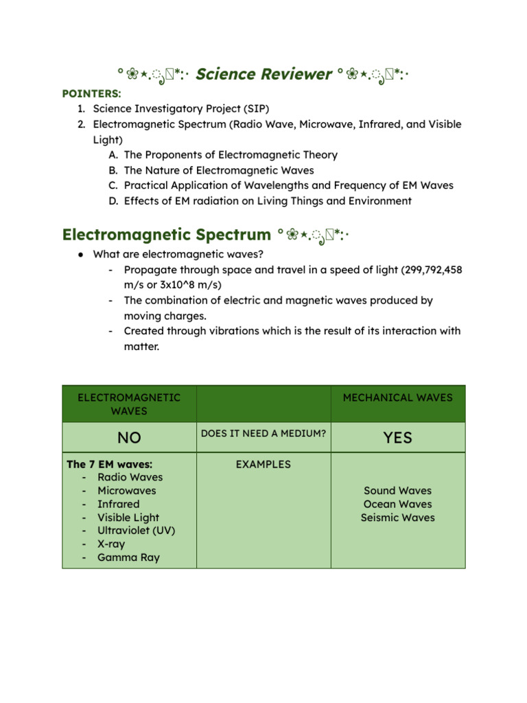Science Reviewer - 2ND Mqe | PDF | Electromagnetic Radiation | Radio