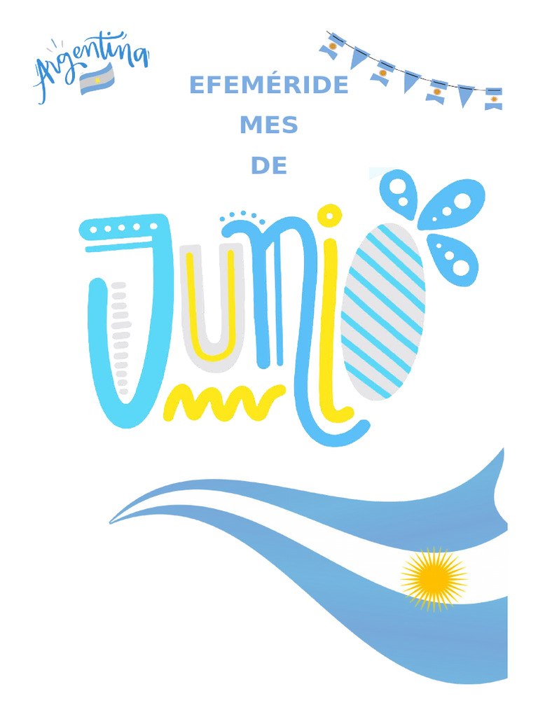 Efeméride Mes de Junio | PDF | Argentina