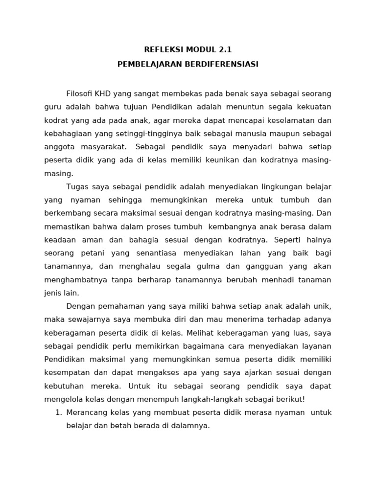 Refleksi Modul 2 | PDF
