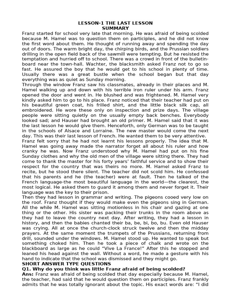 CLASS 12 ENGLISH UNIT - 1 | PDF | Teachers | Classroom