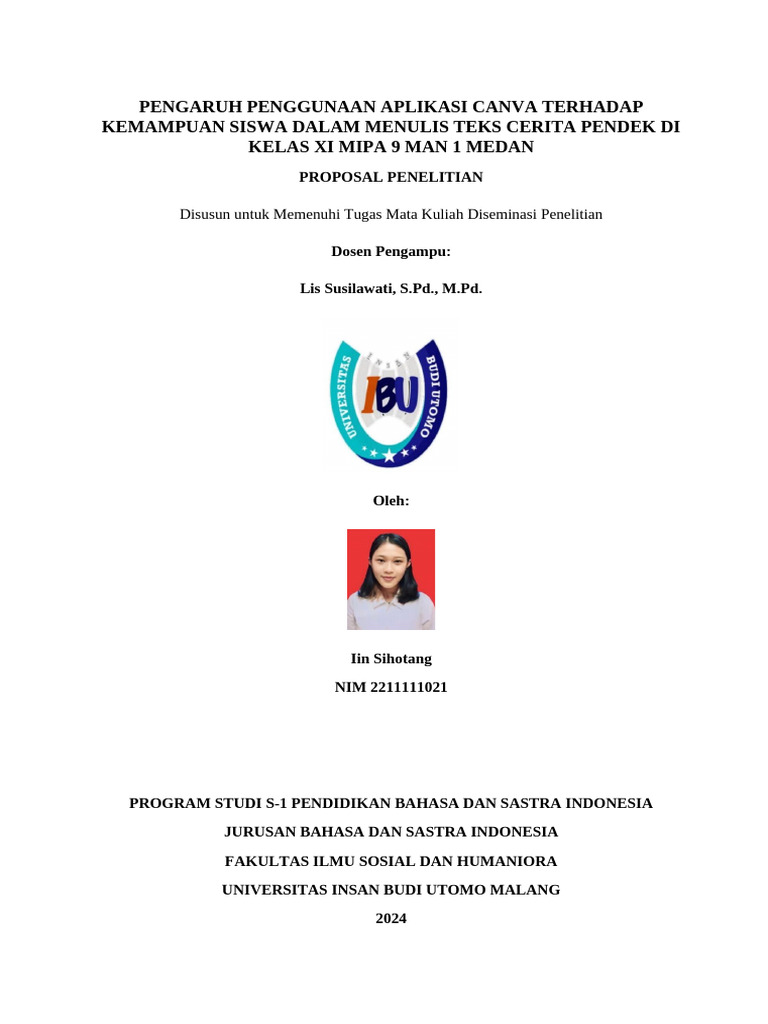 Diseminasi Penelitian Iin Sihotang UIBU - Docx 1 | PDF