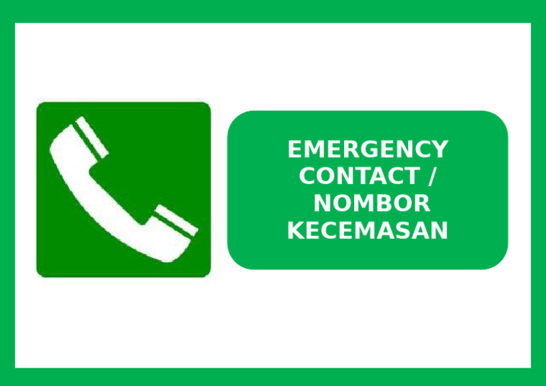 Emergency Contact Signage | PDF