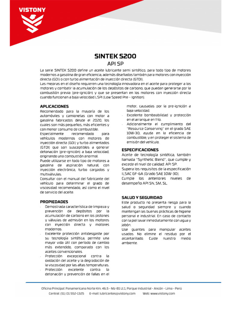 Sintek S200 1 | PDF