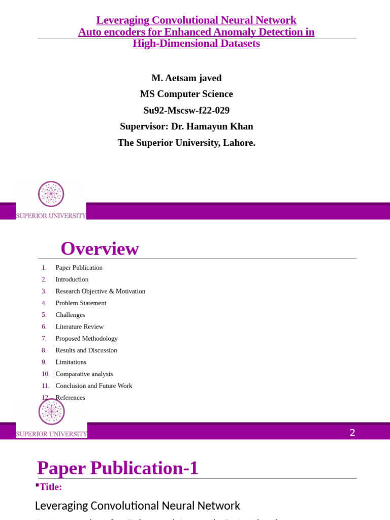 Aetsam Javed Thesis Slides-1 | PDF | Artificial Neural Network | Computing