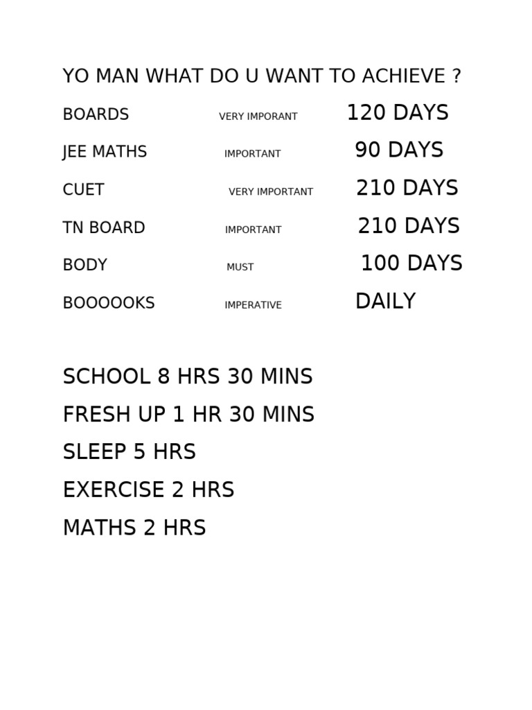 120 DAYS 90 Days 210 DAYS 210 DAYS 100 DAYS Daily: Yo Man What Do U ...