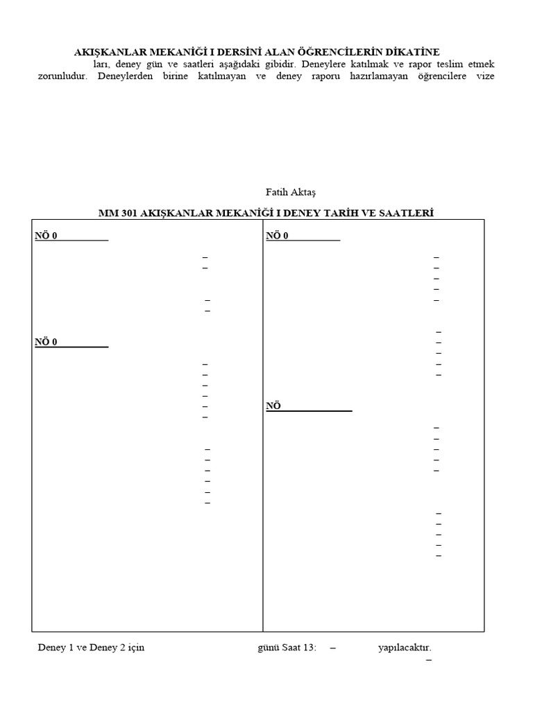 Lab Schedule And Groups 1 Pdf