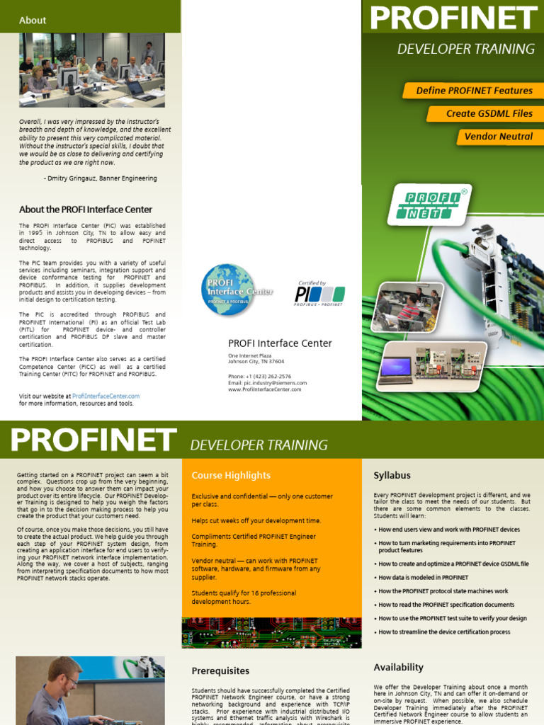 PROFINET DeveloperWorkshop | PDF | Computer Network | Network Interface ...
