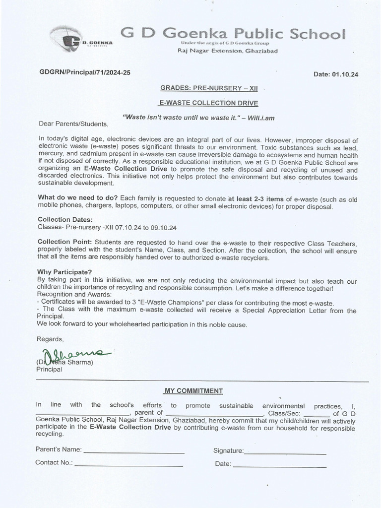 E-Waste Collection Drive | PDF