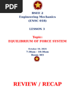 Equilibrium of Parallel Force Systems | PDF | Force | Physics