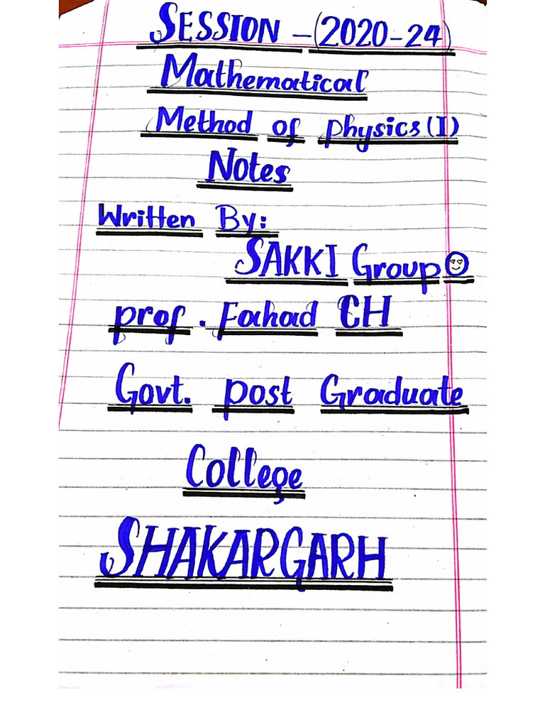 Mmp 1 Notes 2020 2024 Pdf