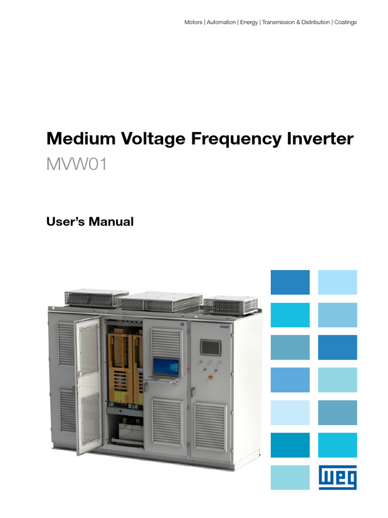 WEG MVW 01 Medium Voltage Frequency Inverter Users Guide 0899.5247 3.3x ...