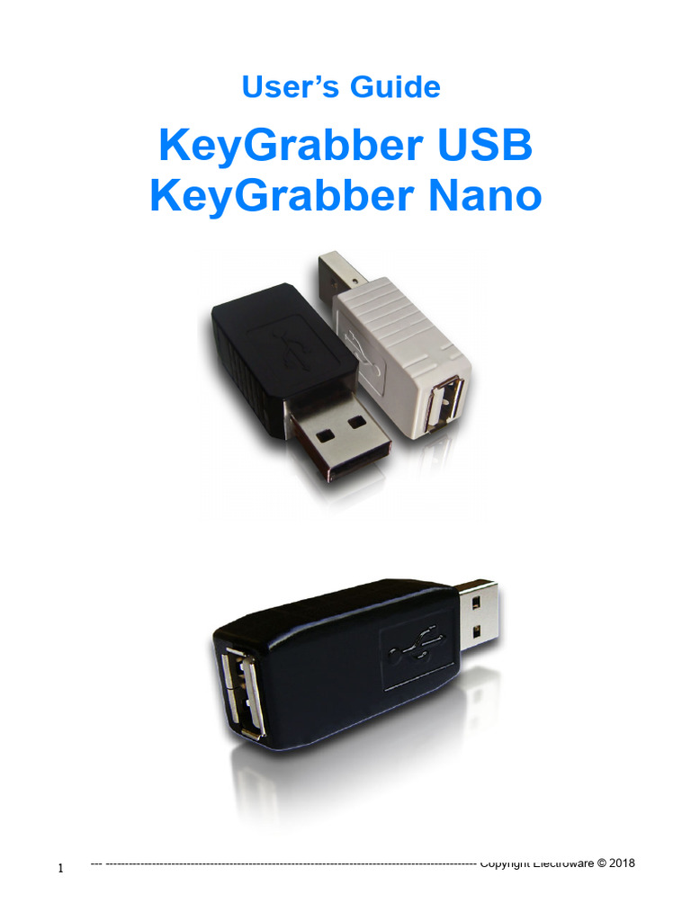 KeyGrabberUsbUsersGuide | PDF | Computer Keyboard | Usb Flash Drive
