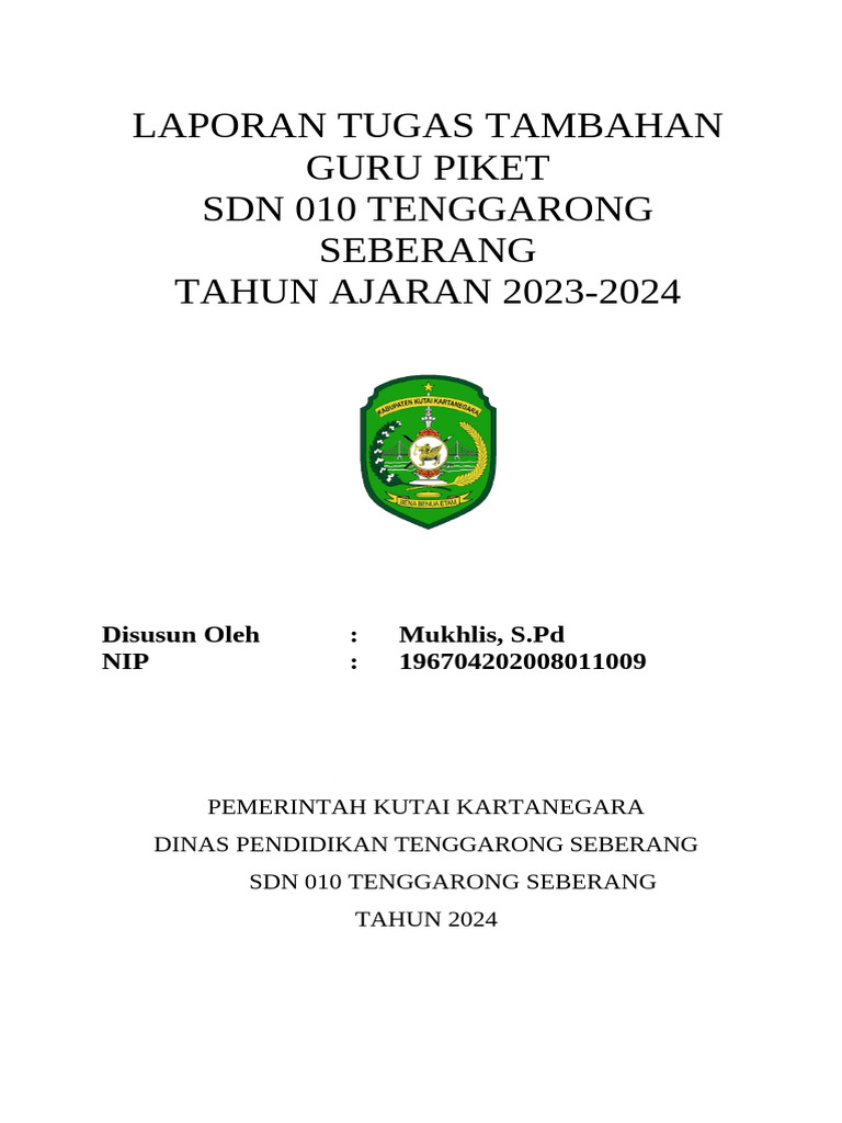 Laporan Piket Mukhlis | PDF