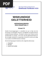 Wiskunde Ondersoek Getalpatrone 2024 | PDF