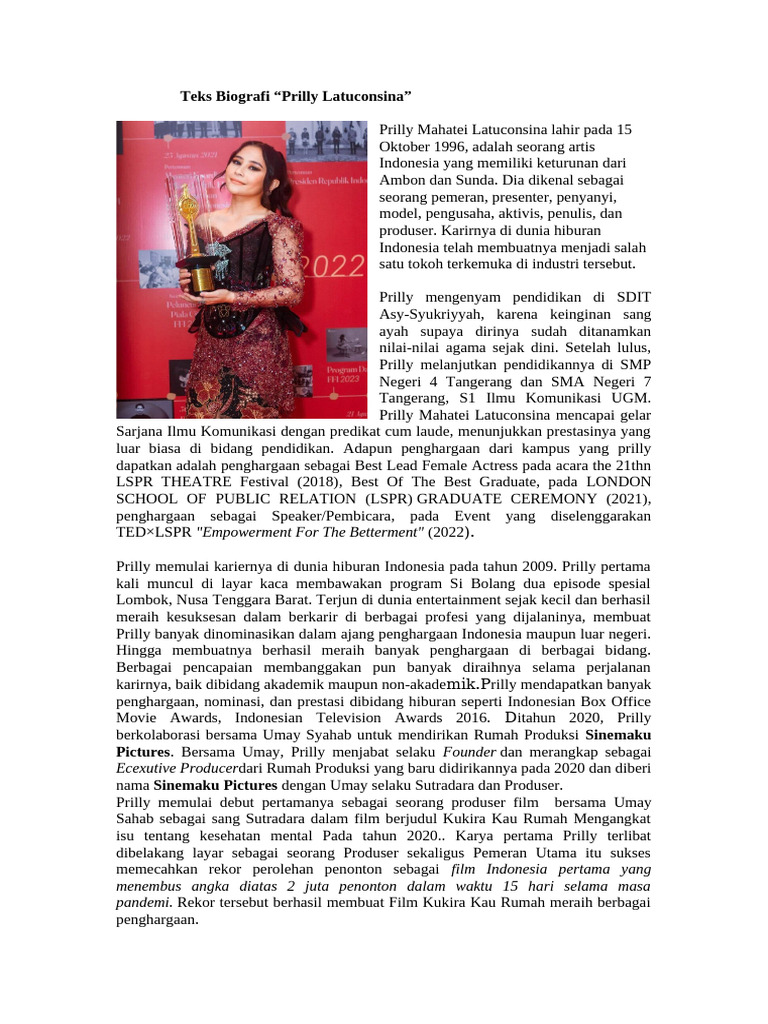 Teks Biografi Jerome Polin | PDF