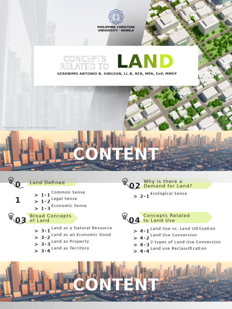 Land Use PPT | PDF | Policy | Incentive