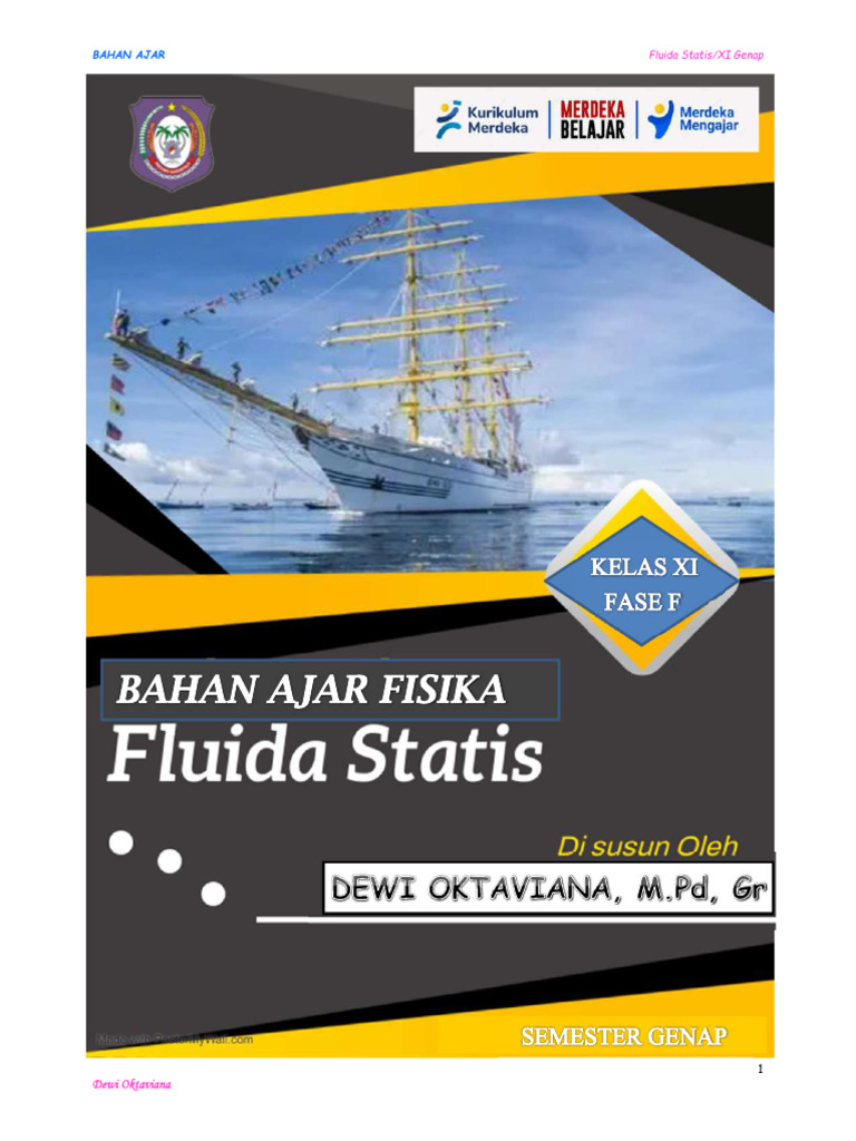 Fluida Statis XI: Materi & Latihan | PDF