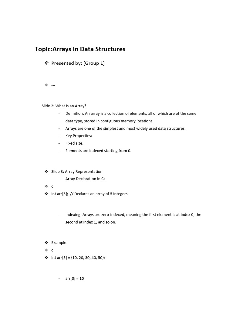Group1 Arrays Pdf Integer Computer Science Computer Science