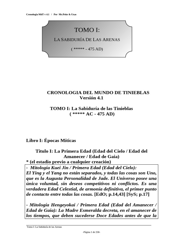 2-Tomo I ( - 475 AD) | PDF | Continuar | Universo