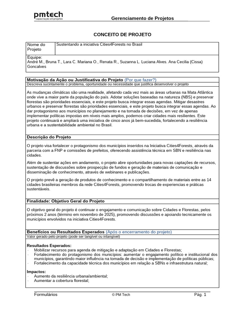 6. Conceito de projeto 2 | PDF | Brasil | Ambiente natural