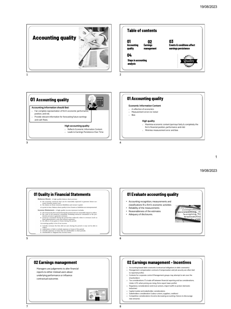 FSA - Lec 2-Handout 4 Slides | PDF | Income | Accounting