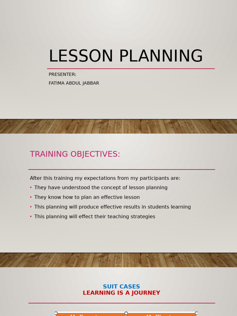 Lesson Planing | PDF